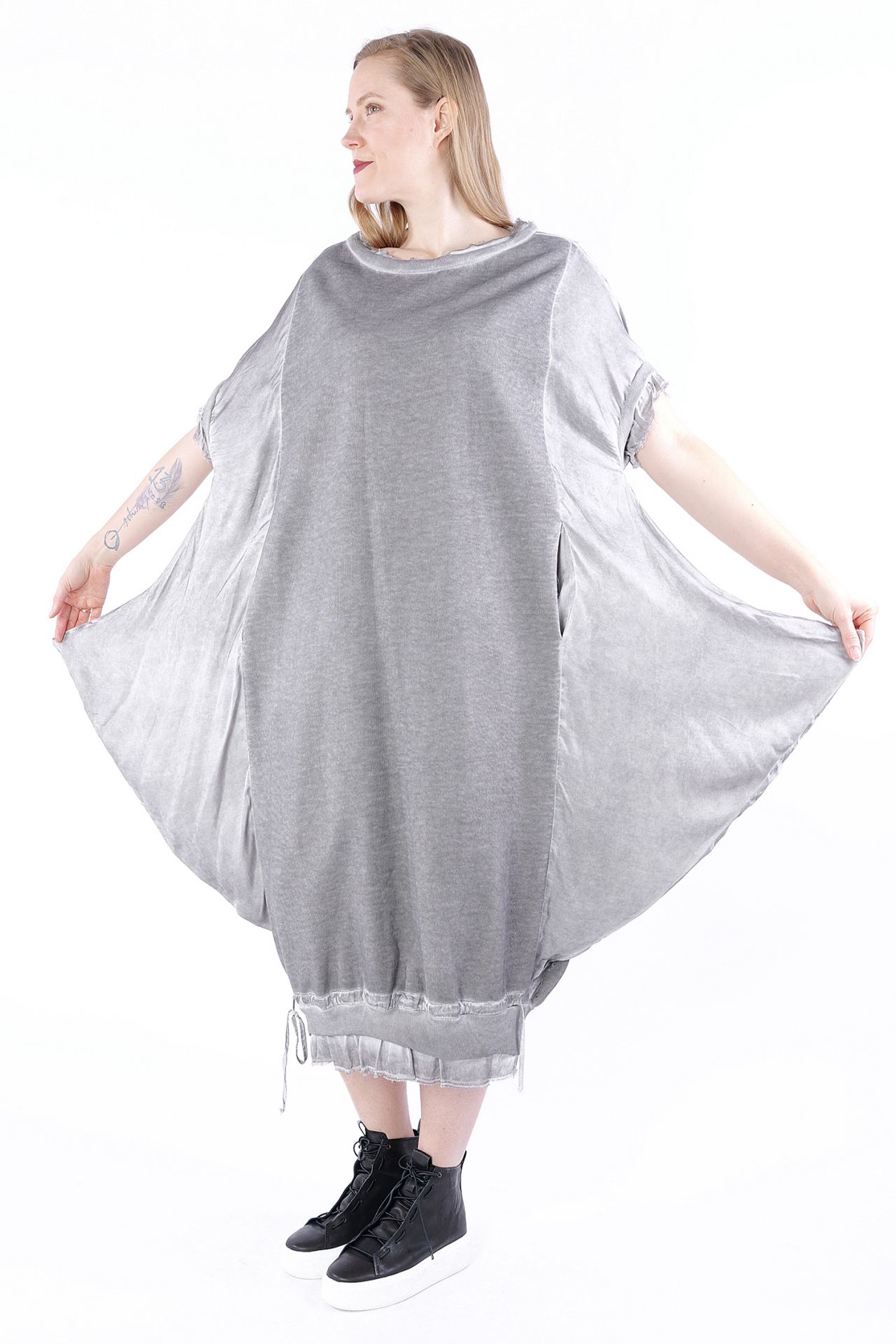 Sanctamuerte Oversize tunic - S72 - Grey Shadow I SELECT