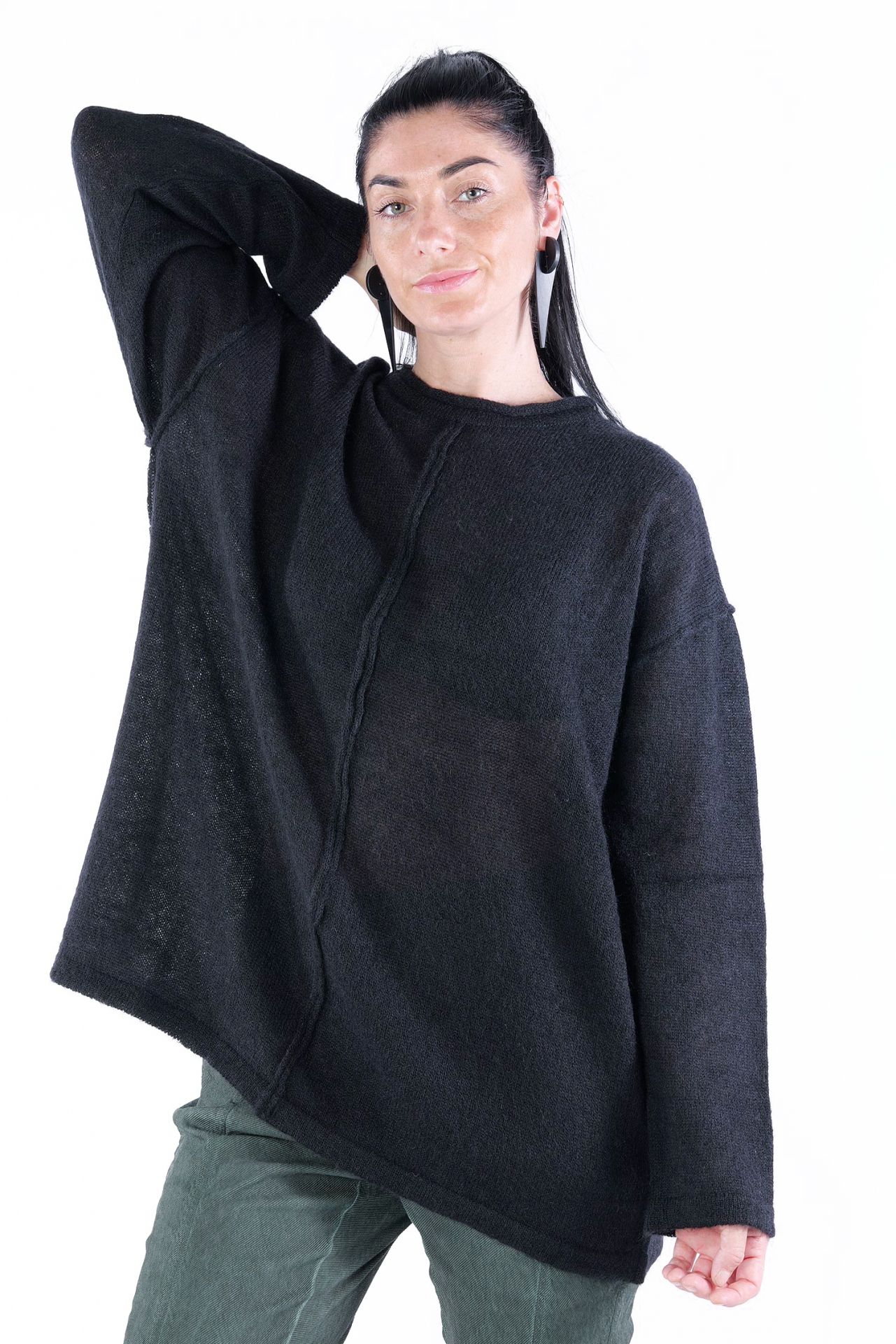 Studio b3 Fine knit tunic - black - Allana