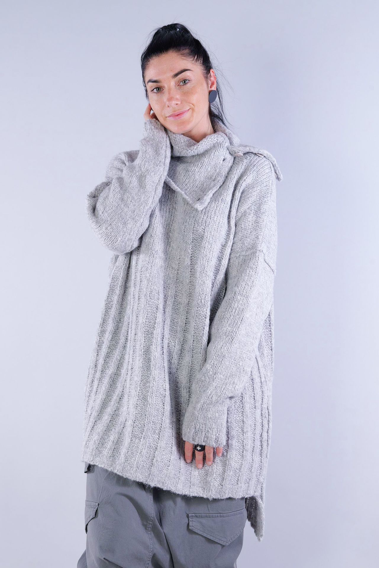 Studio b3 Chunky knit tunic - pearl - Erynia