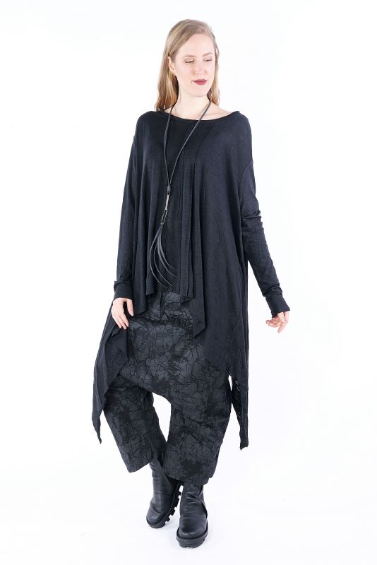 Studio b3 Asymmetrical pullover - Spooka - black I SELECT