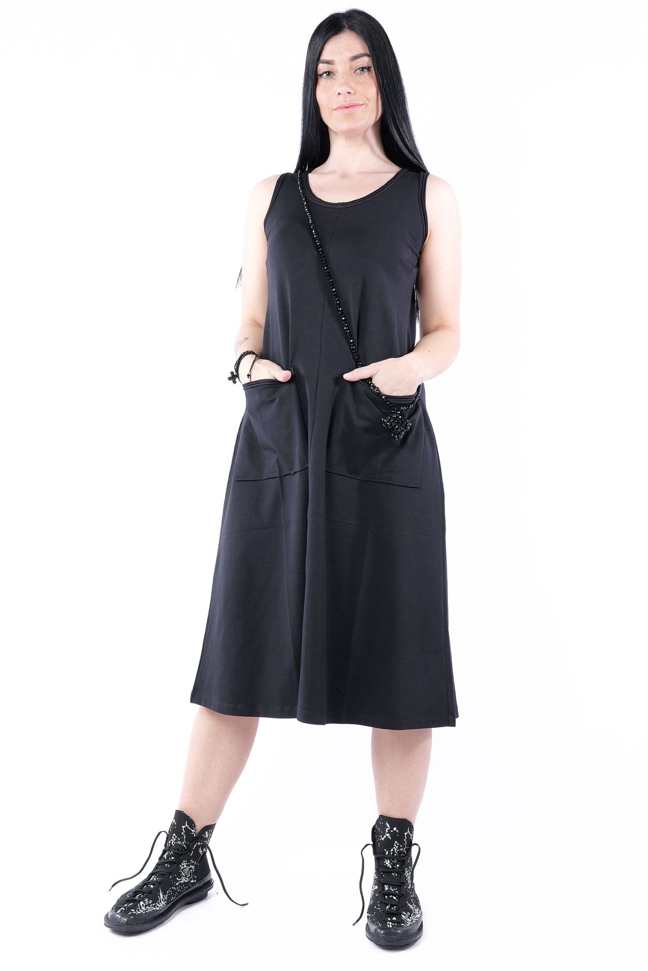 Khei A-Line dress - Black - 26.1-KHJ129