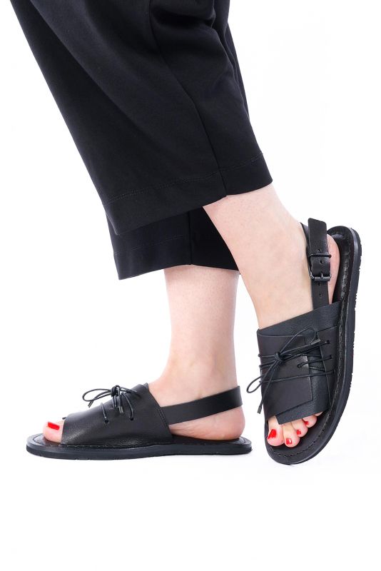 Trippen Leather sandals - Rare - black I SELECT