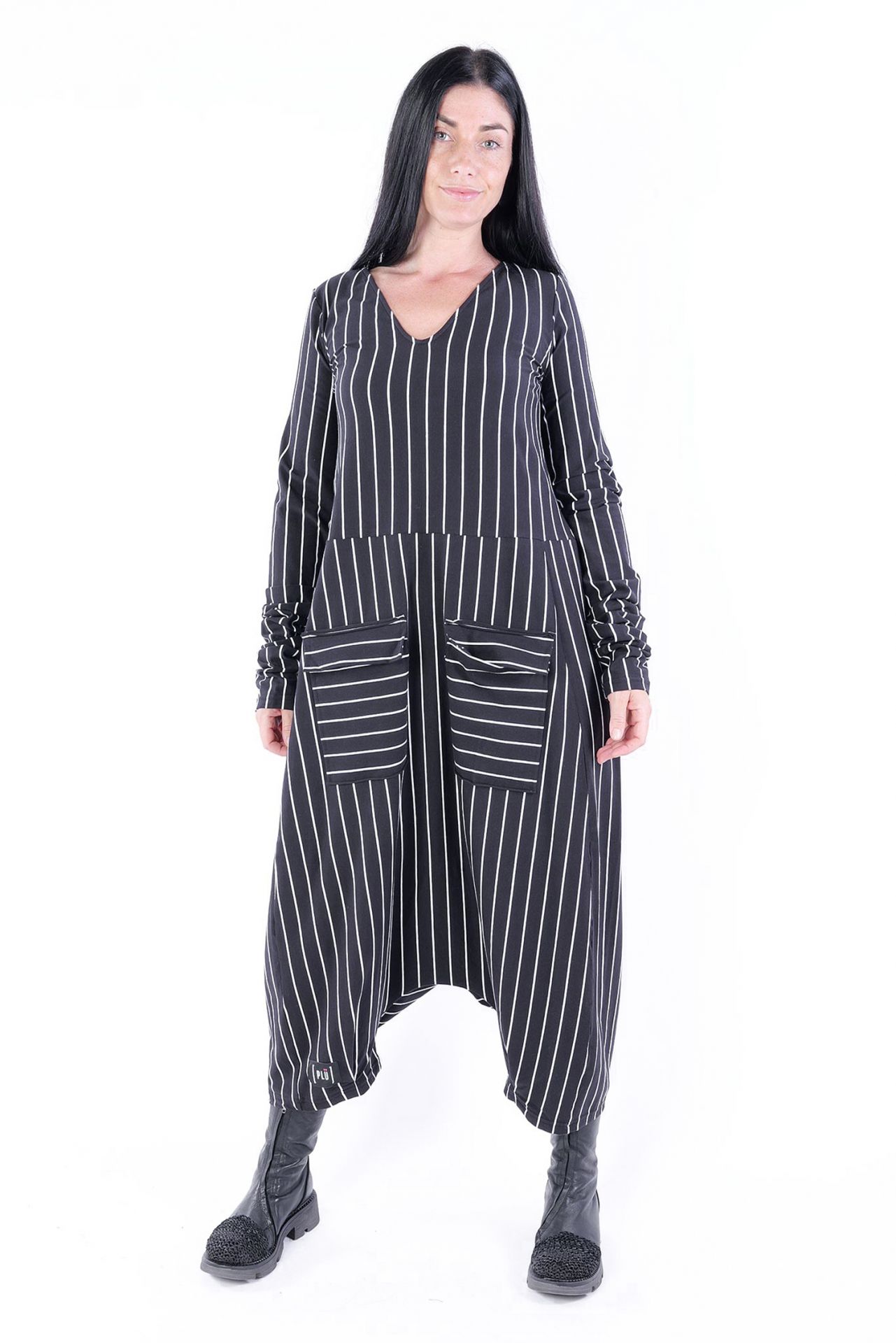 Plü Pluslavie Jersey Overall - Pinstripe - 1094