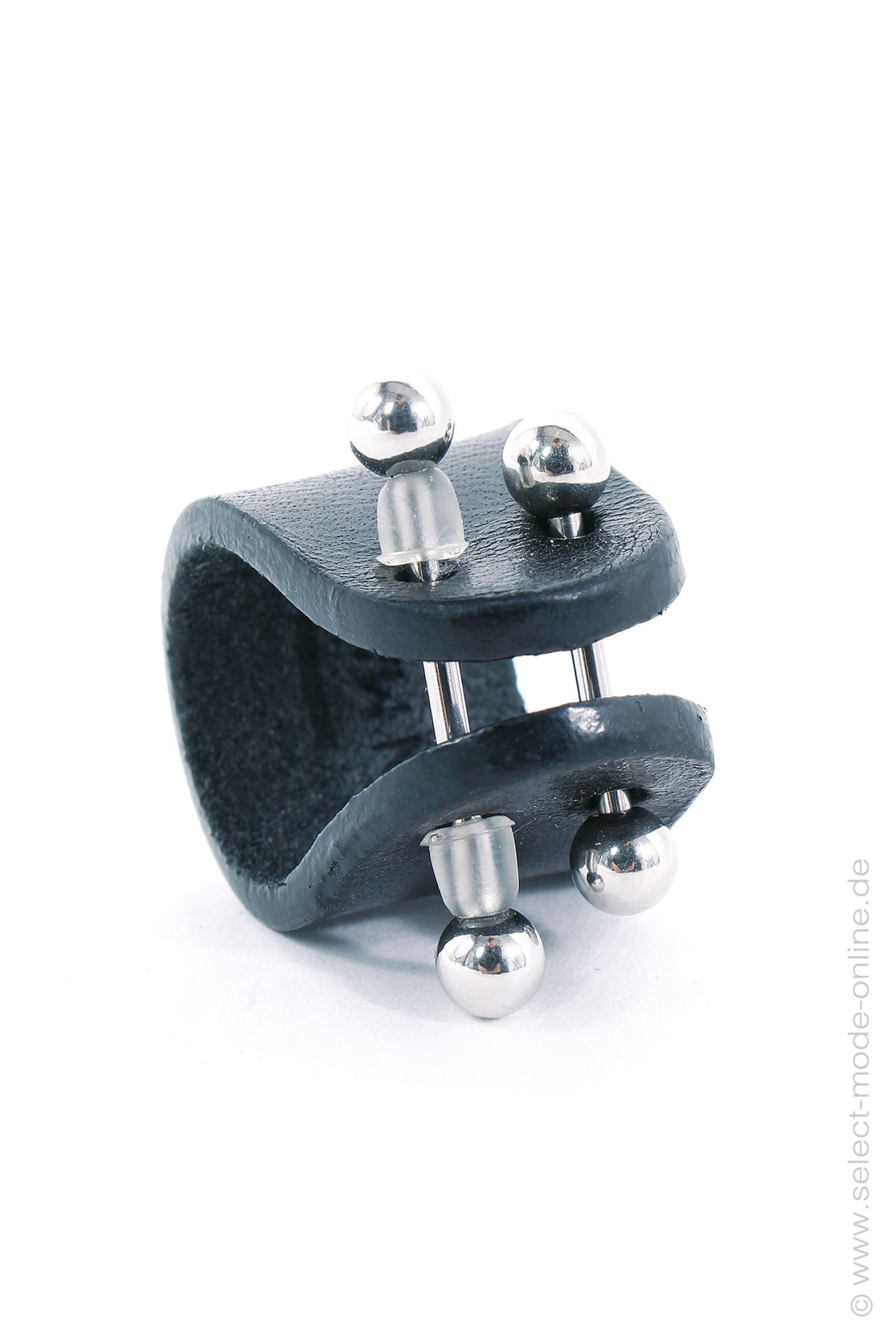 Skin Machine Leather ring - ThruSkin2 Piercing Ring - black I SELECT ...