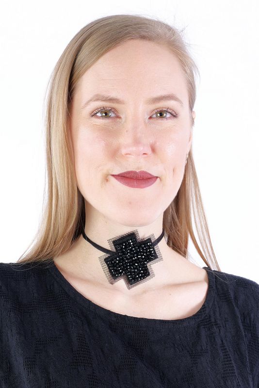 Plü Pluslavie Tulle Plus patch with laces - Black - 1645 I SELECT