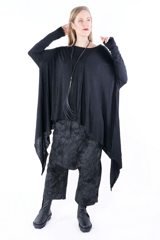 Studio b3 Asymmetrical pullover - Spooka - black I SELECT