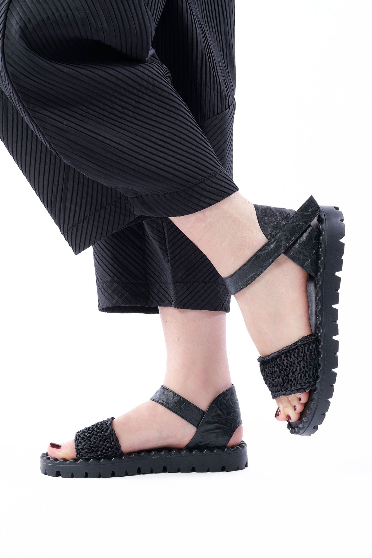 Papucei Leather sandals - Black - Hosna