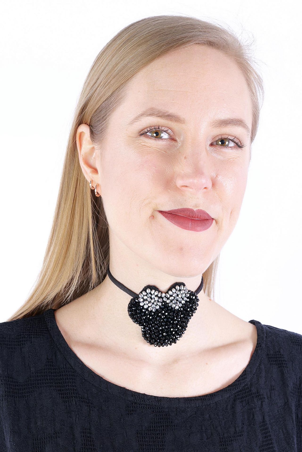 Plü Pluslavie Mouse patch with laces - Black / Silver - 1649 I SELECT