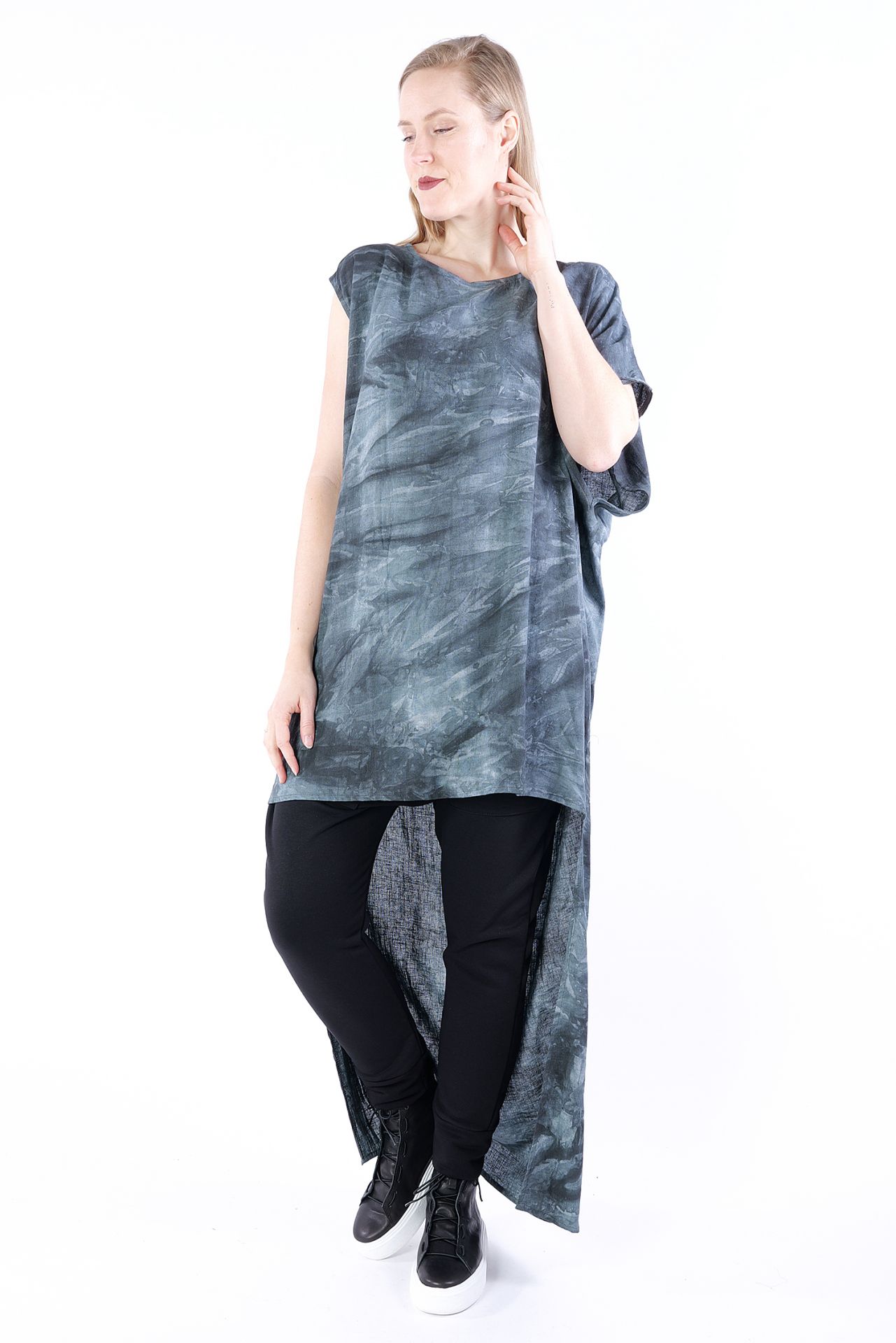 La Haine Inside Us asymmetrical tunic - W5095 - Black I SELECT