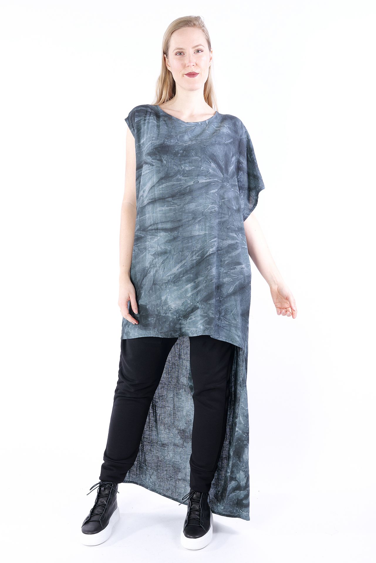 La Haine Inside Us Asymmetrical blouse - W5070 - Black I SELECT
