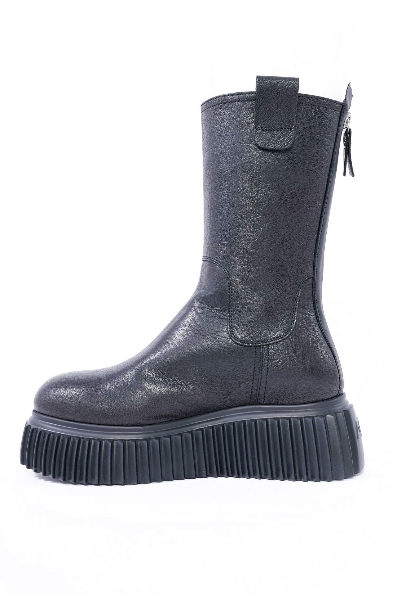 AGL Leder Boots - Schwarz - MILAGROS ZIP I SELECT