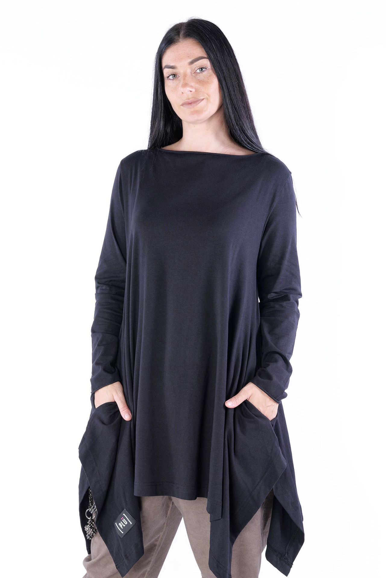 Plü Pluslavie A-line tunic - black - 5074