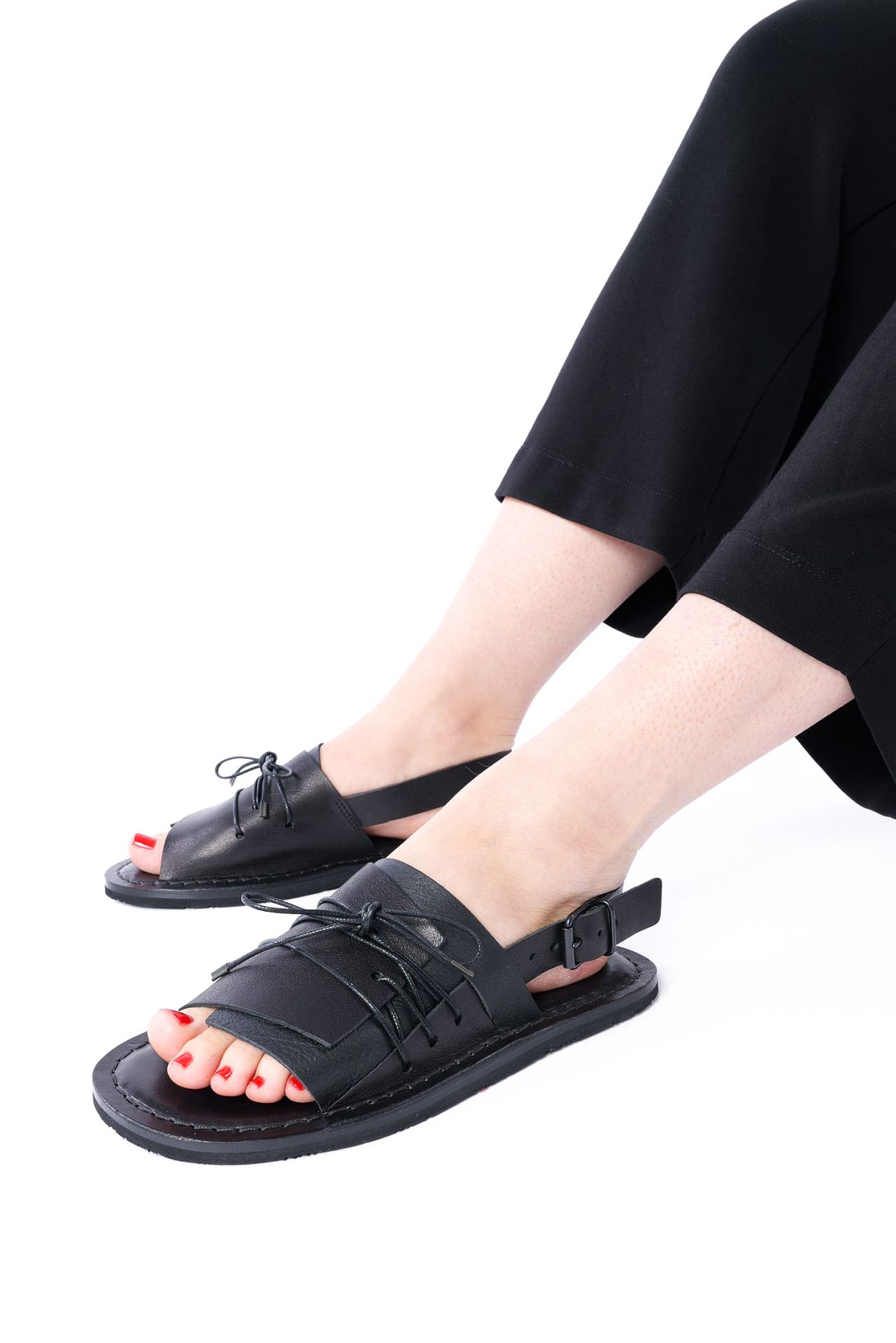 Trippen Leather sandals - Rare - black I SELECT