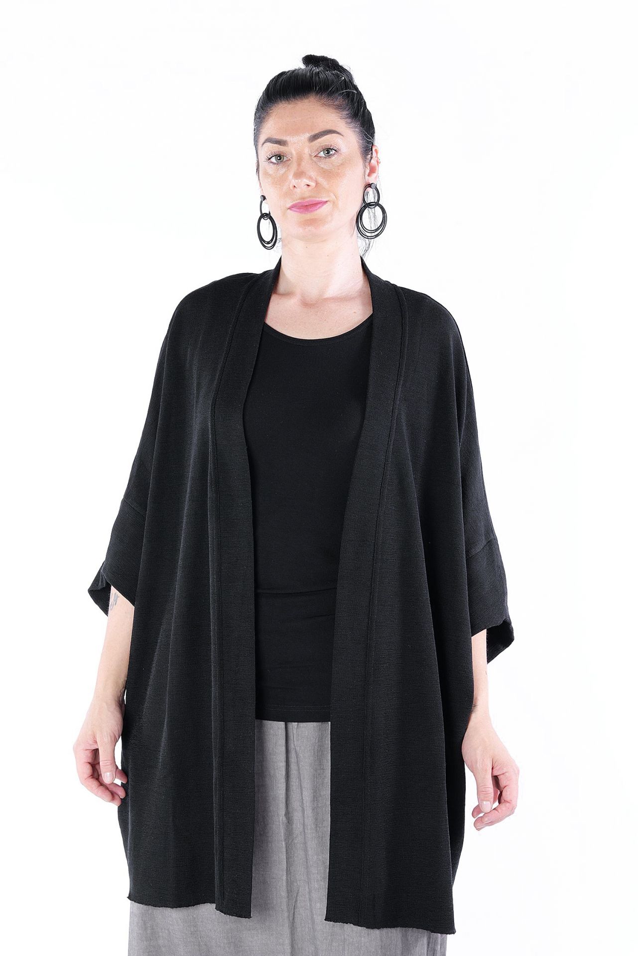 By Basics Merino cardigan - black - 8018 I SELECT