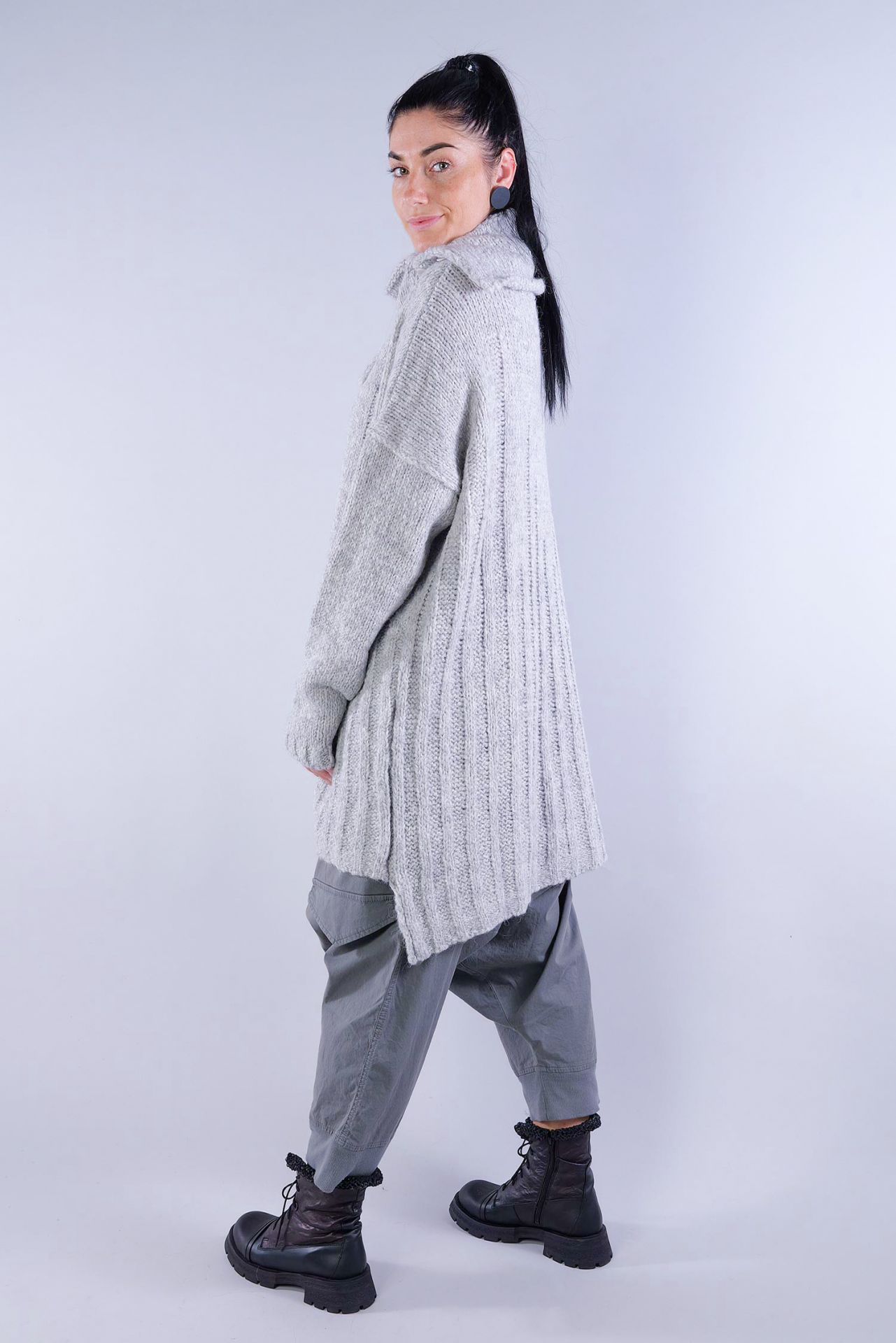 Studio b3 Chunky knit tunic - pearl - Erynia