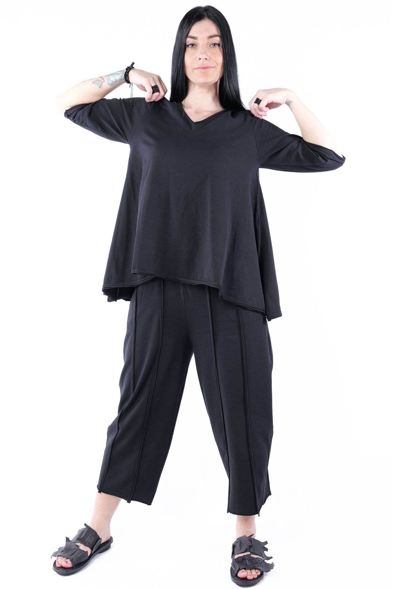 Khei A-Line Top - Black - 26.1-KHJ104