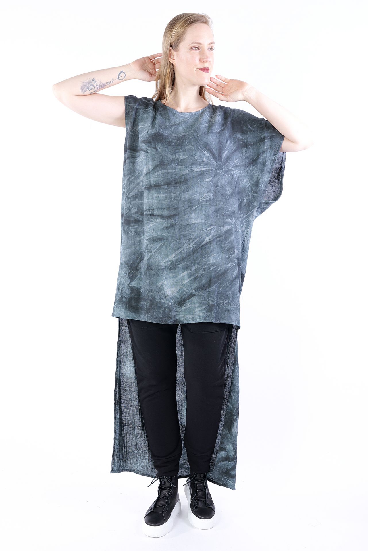 La Haine Inside Us asymmetrical tunic - W5095 - Black I SELECT