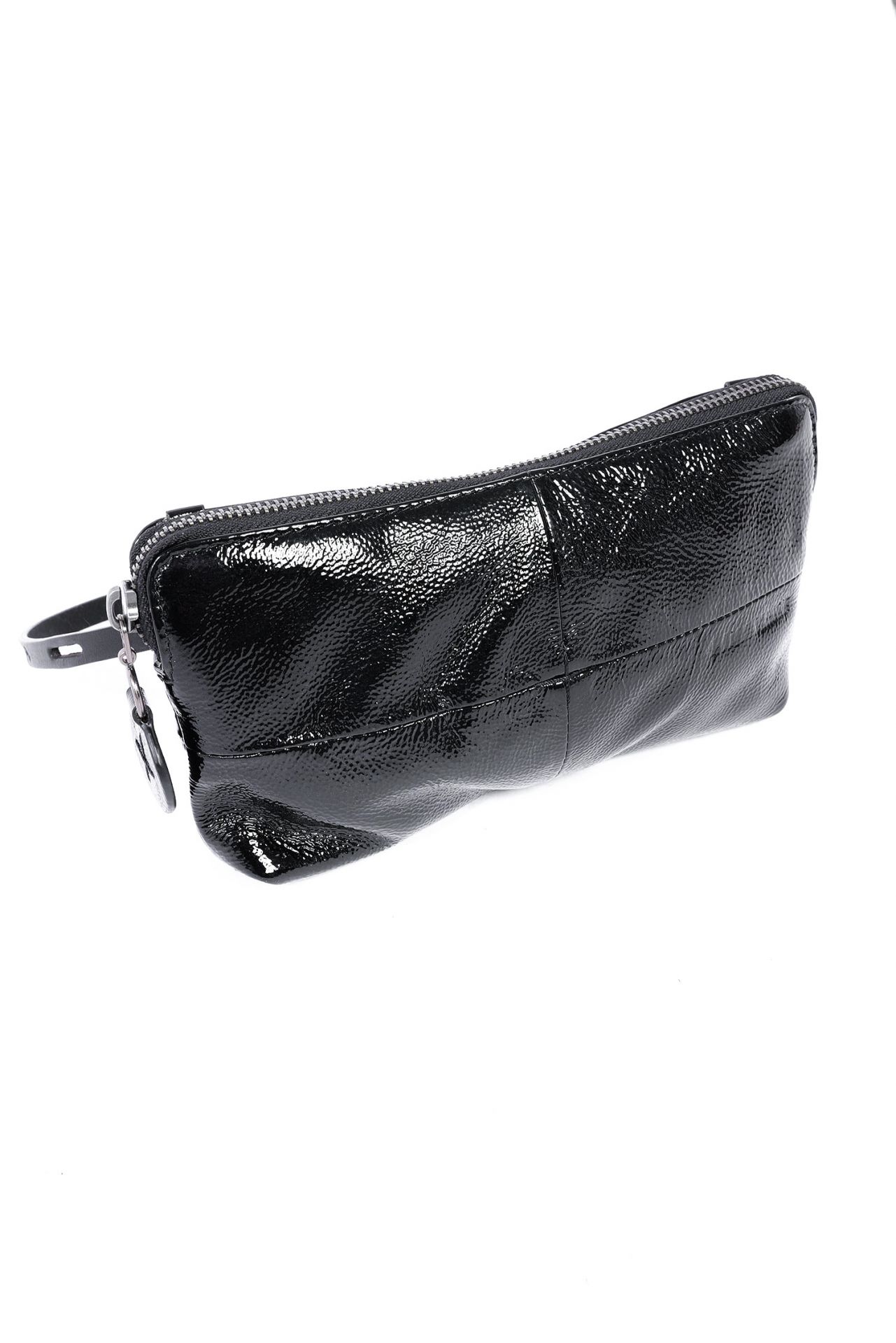 Ina Kent Shoulder Bag / Clutch - Patent Inked Black - IVIET ed.3 I SELECT