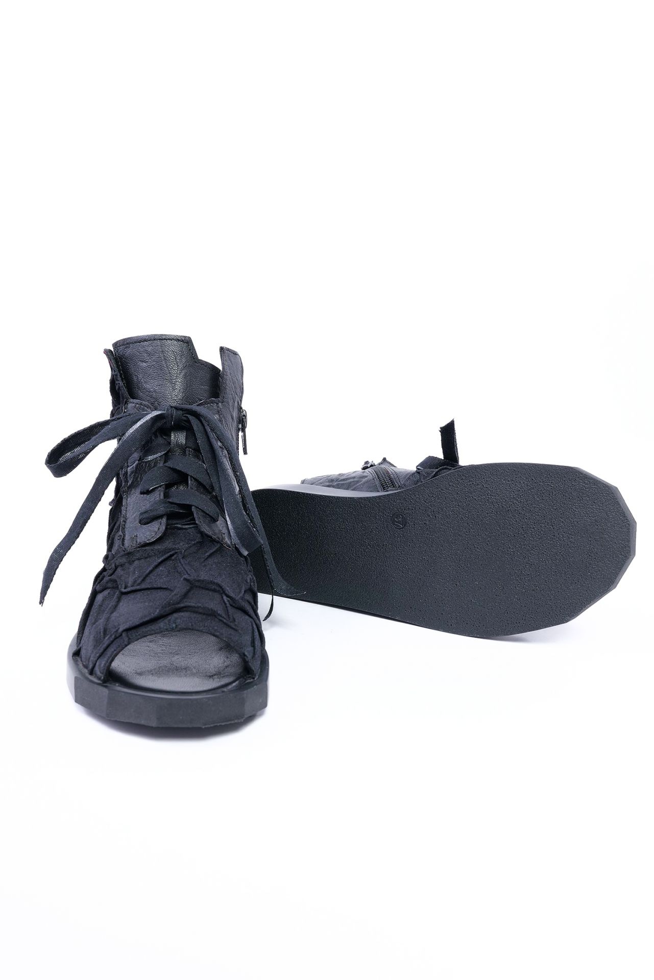 Papucei Sandals with zippers - Black - Cosima