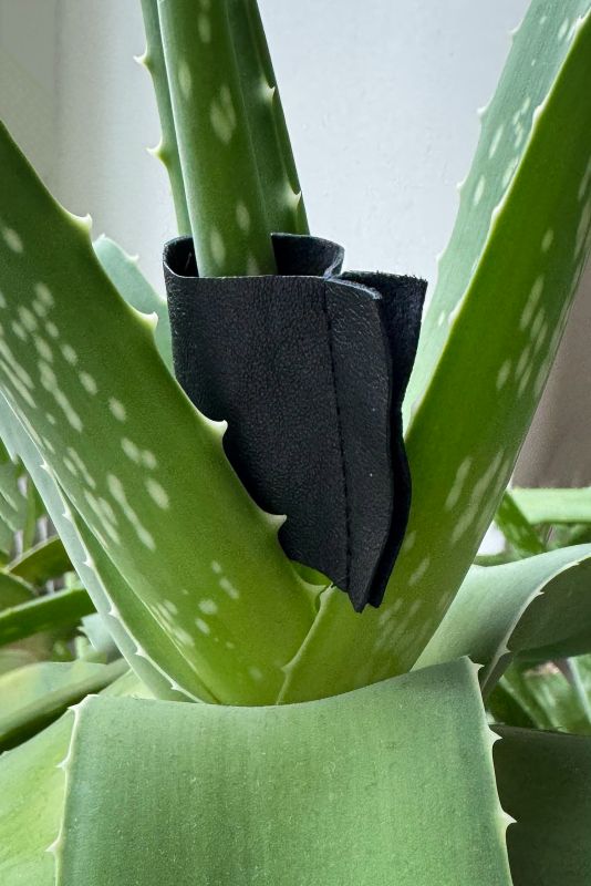 Leather ring in black from Ana - Dyno M