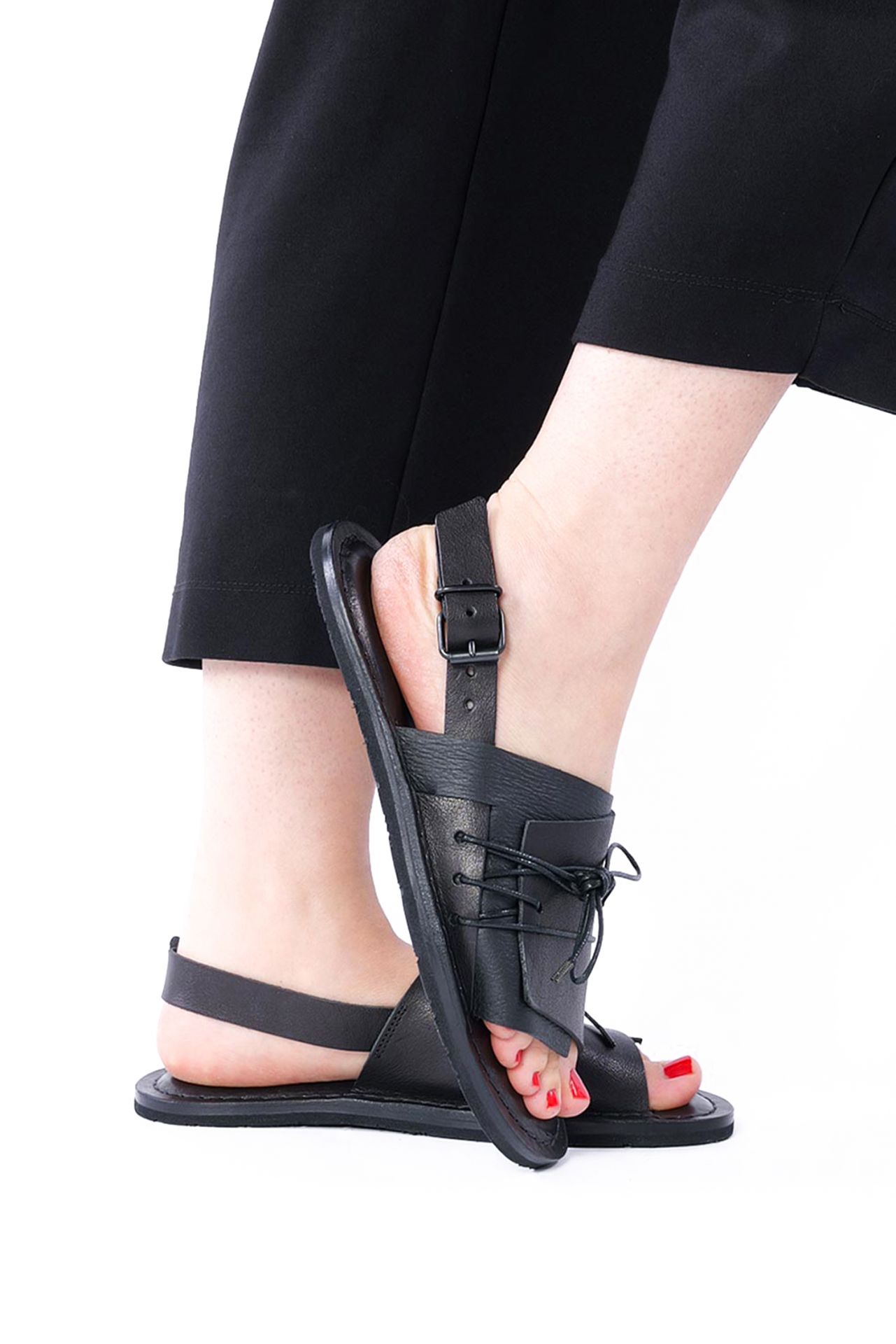 Trippen Leather sandals - Rare - black I SELECT