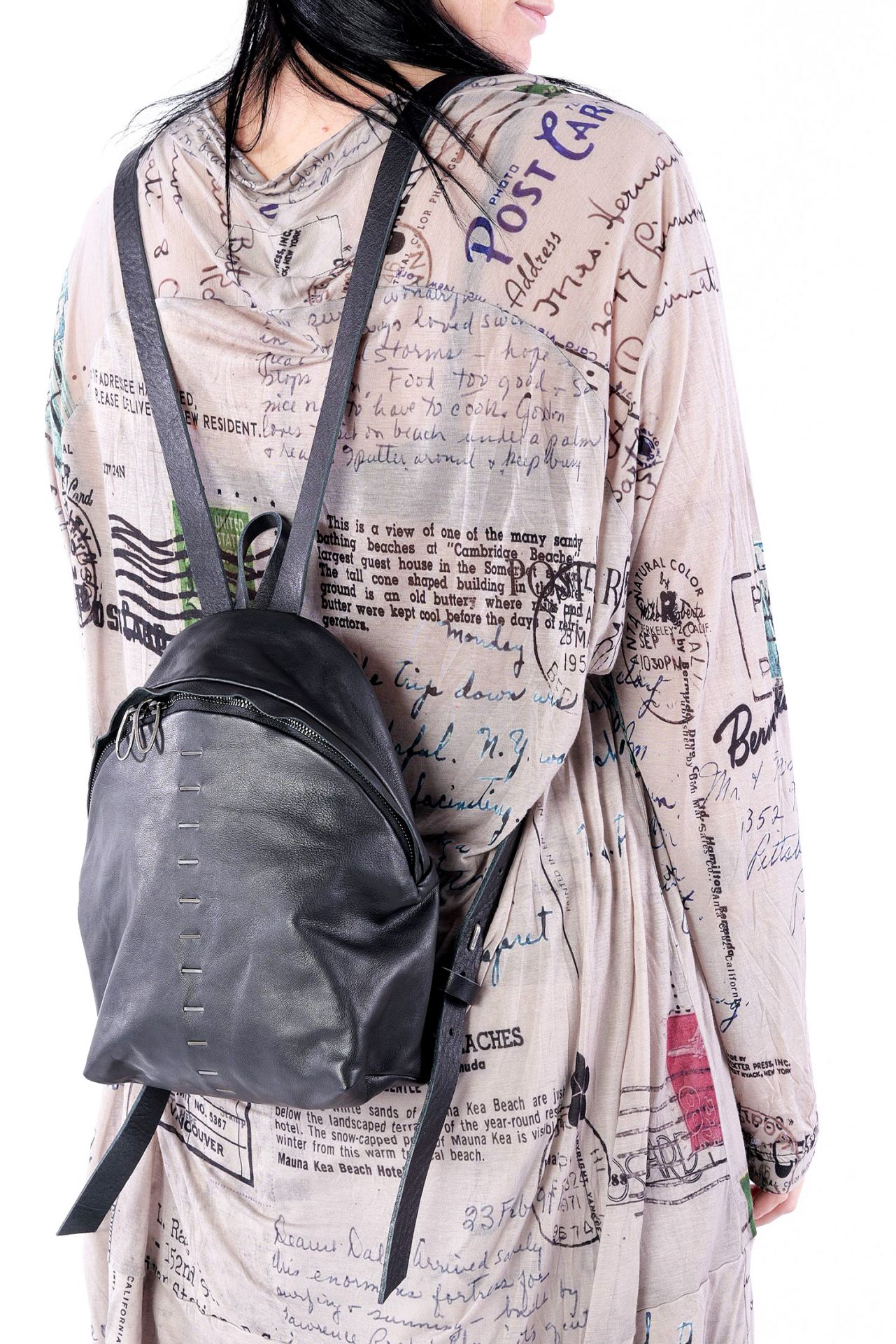 Daniele Basta Leather backpack - black - DIA MIGNON GR I SELECT