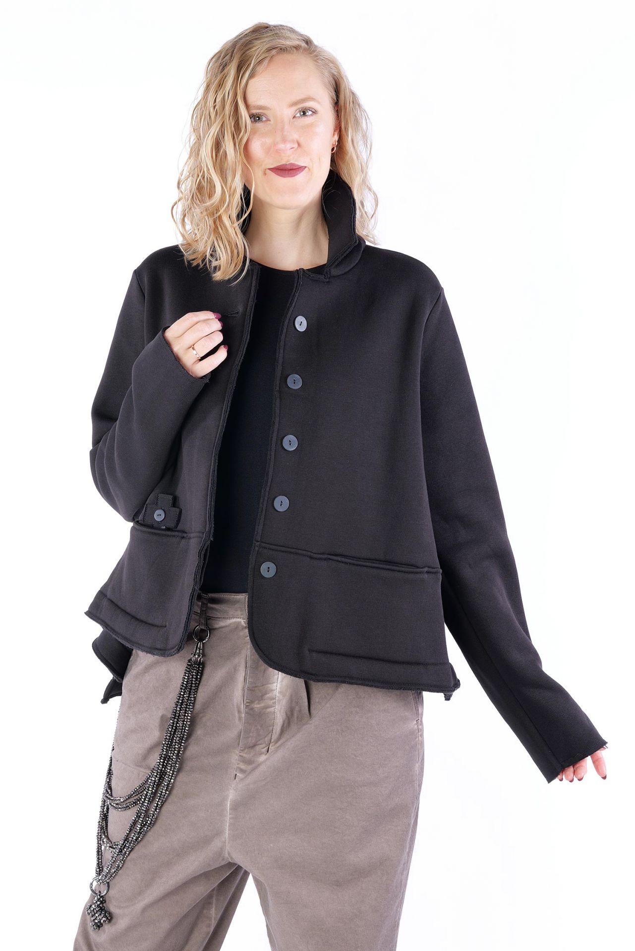 Plü Pluslavie Thick sweat jacket - black - 2102