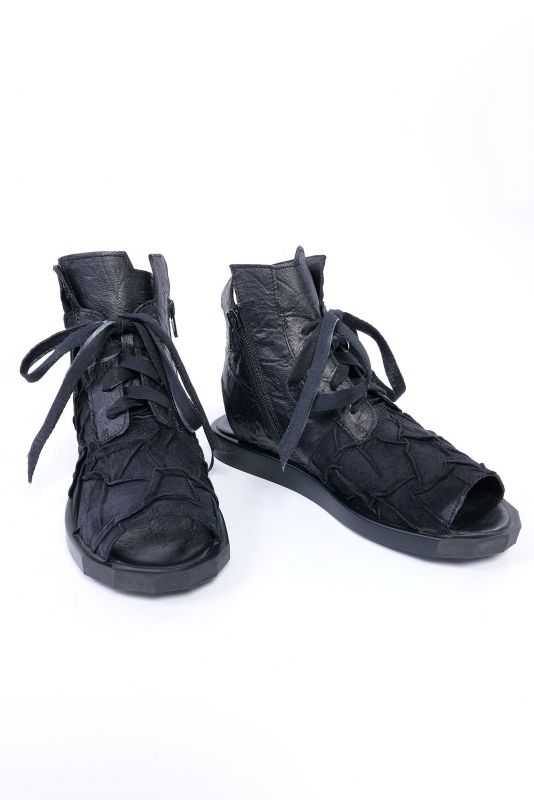 Papucei Sandals with zippers - Black - Cosima