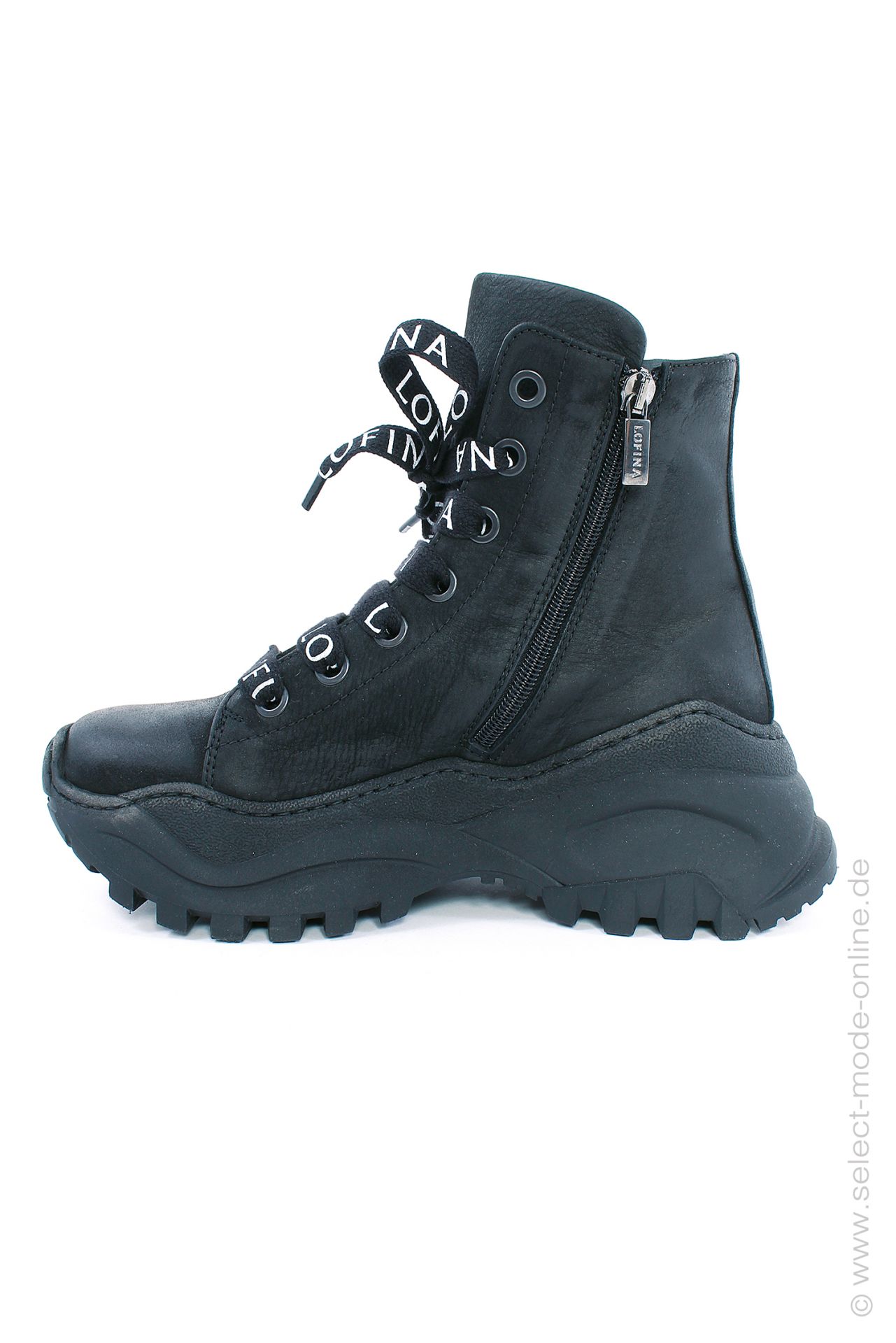 Lofina Leather sneaker - Black - 6492 I select mode online
