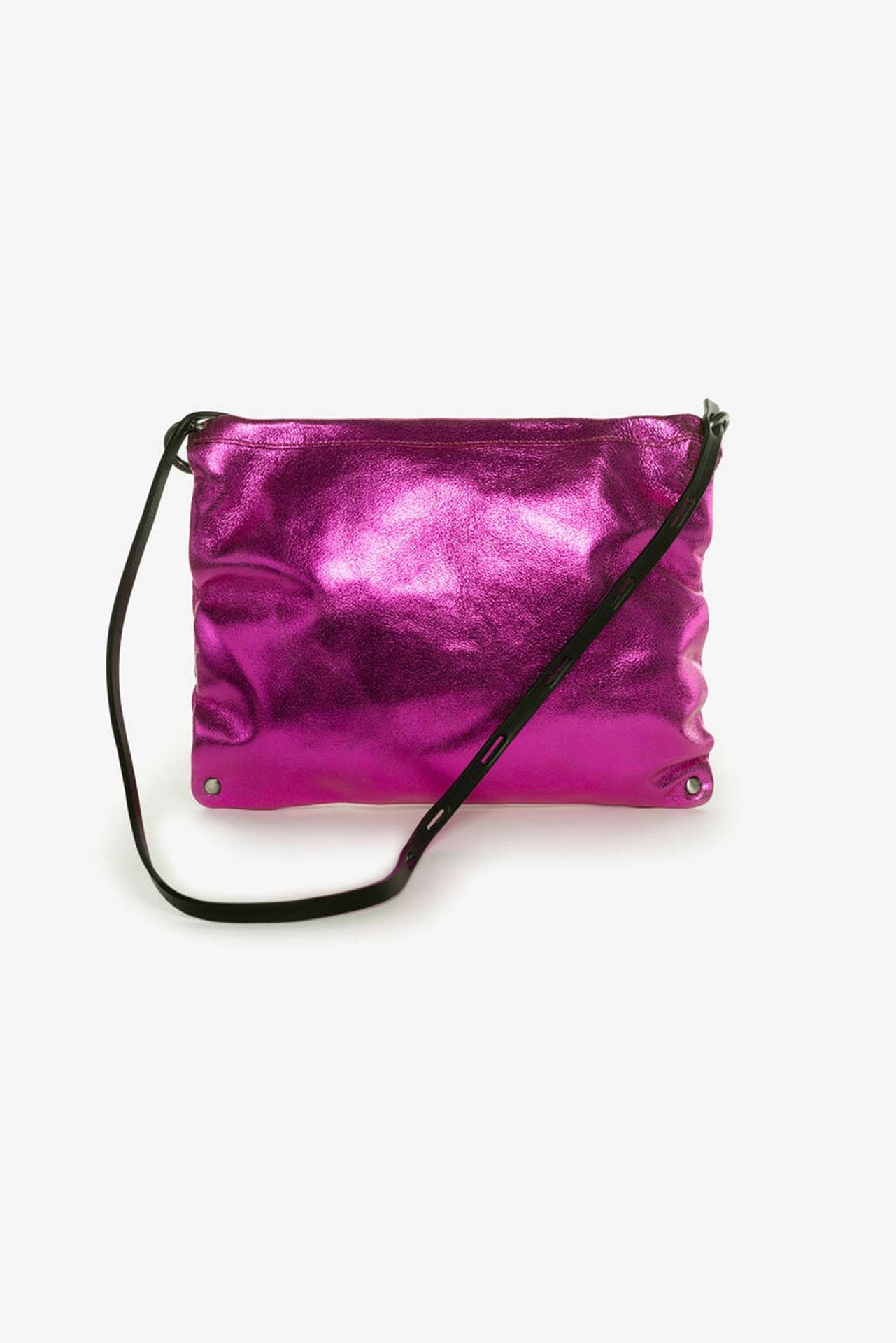 Ina Kent Leather Bag - Crackled Neon Pink - MOONLIT ed.1 I SELECT