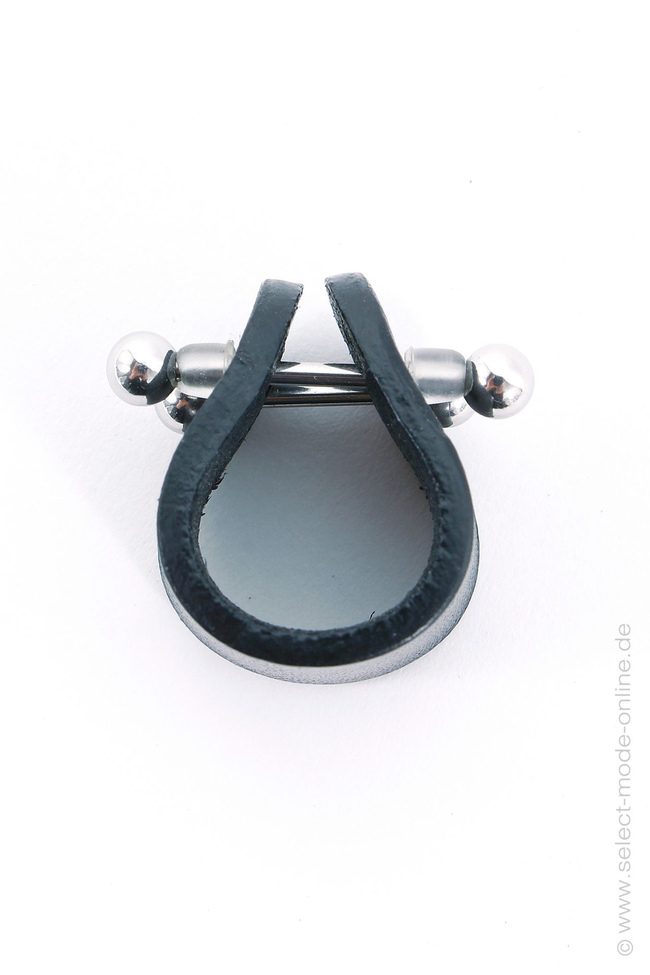 Skin Machine Leather ring - ThruSkin2 Piercing Ring - black I SELECT ...
