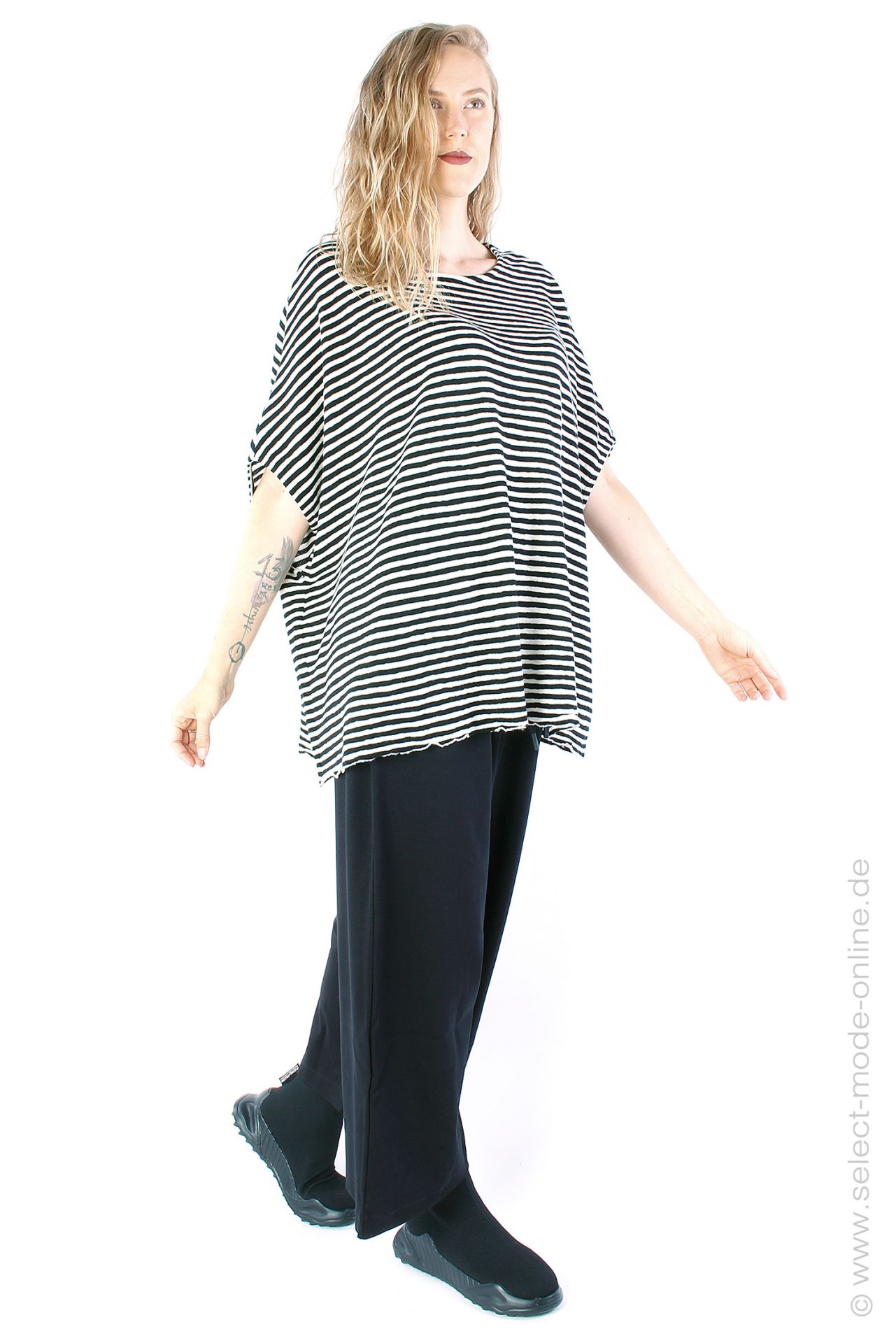 By Basics Merino top - White-black - 2004 I select mode online