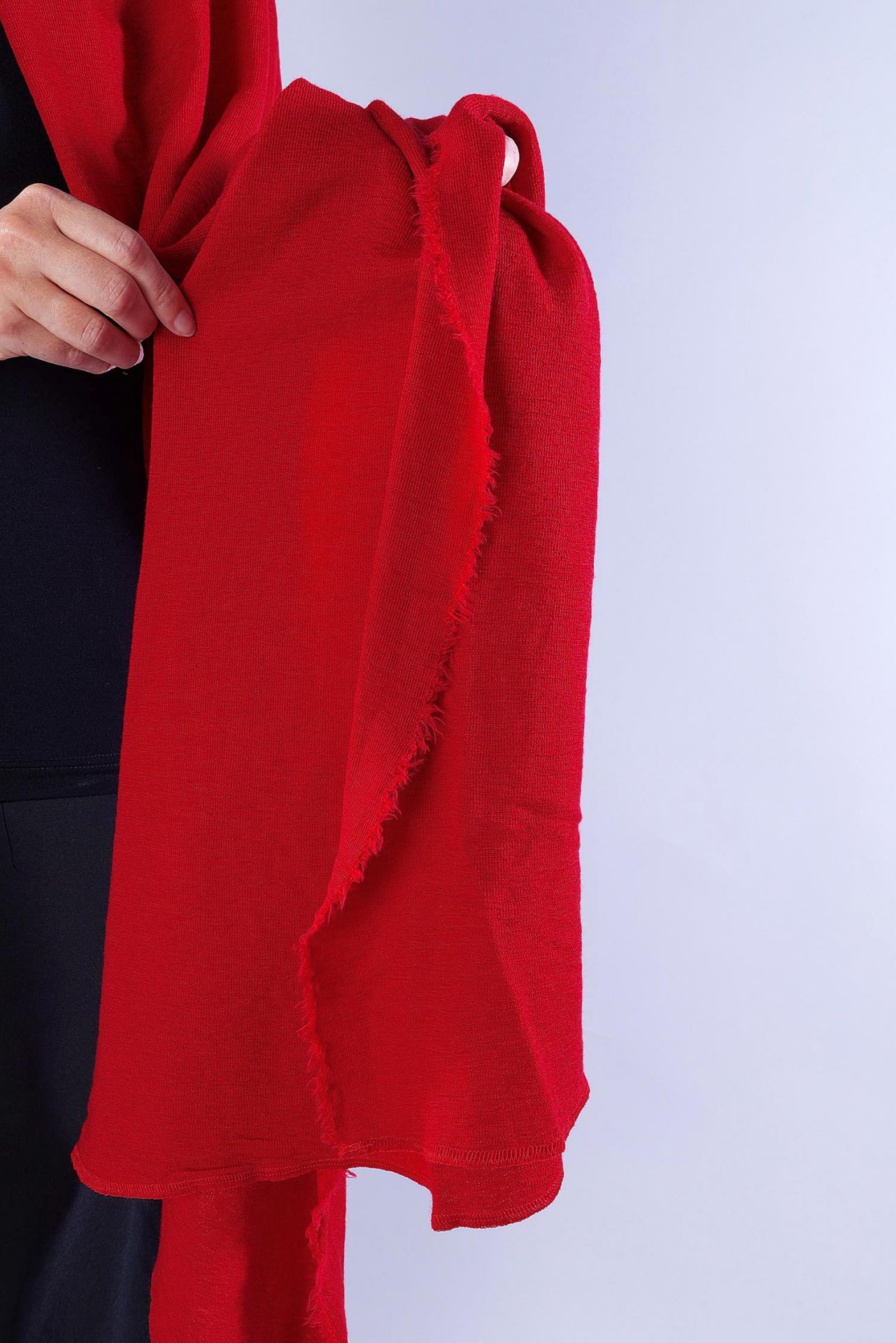 By Basics Merino scarf - chili red - 1030 I SELECT