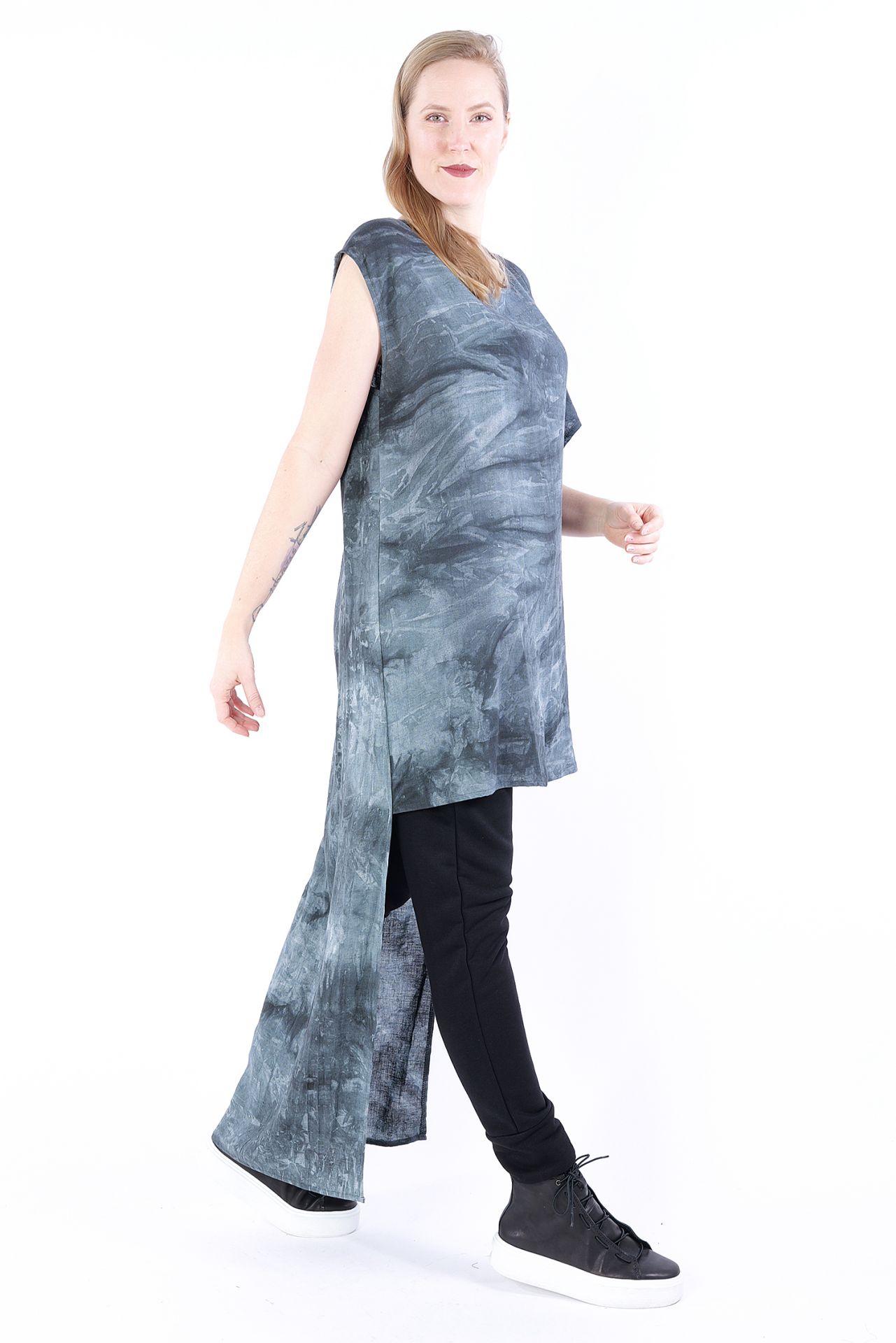 La Haine Inside Us asymmetrical tunic - W5095 - Black I SELECT