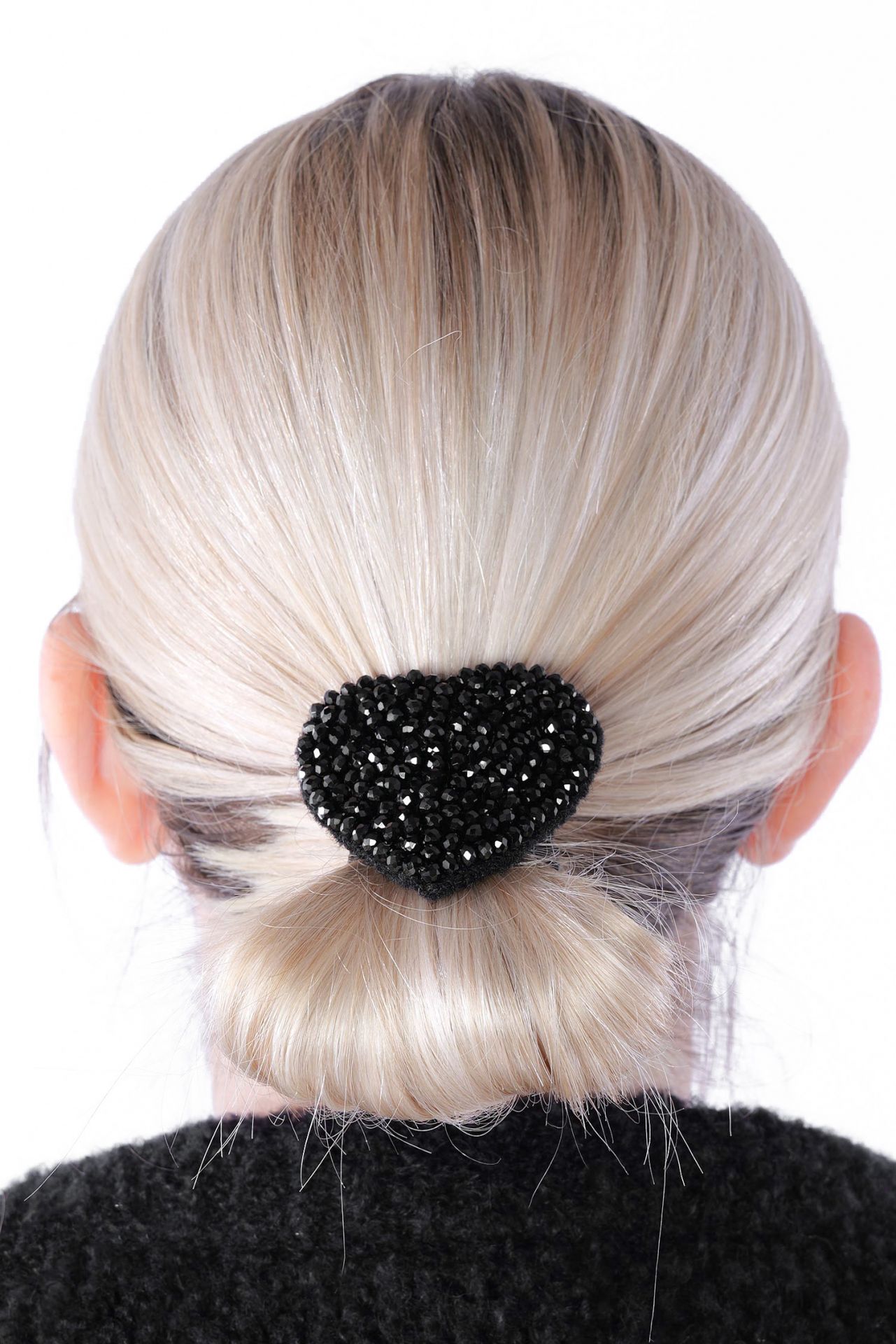 Plü Pluslavie Heart bracelet / hair tie - Black - 1133 I SELECT