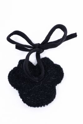 Plü Pluslavie Mouse patch with laces - Black / Silver - 1649 I SELECT
