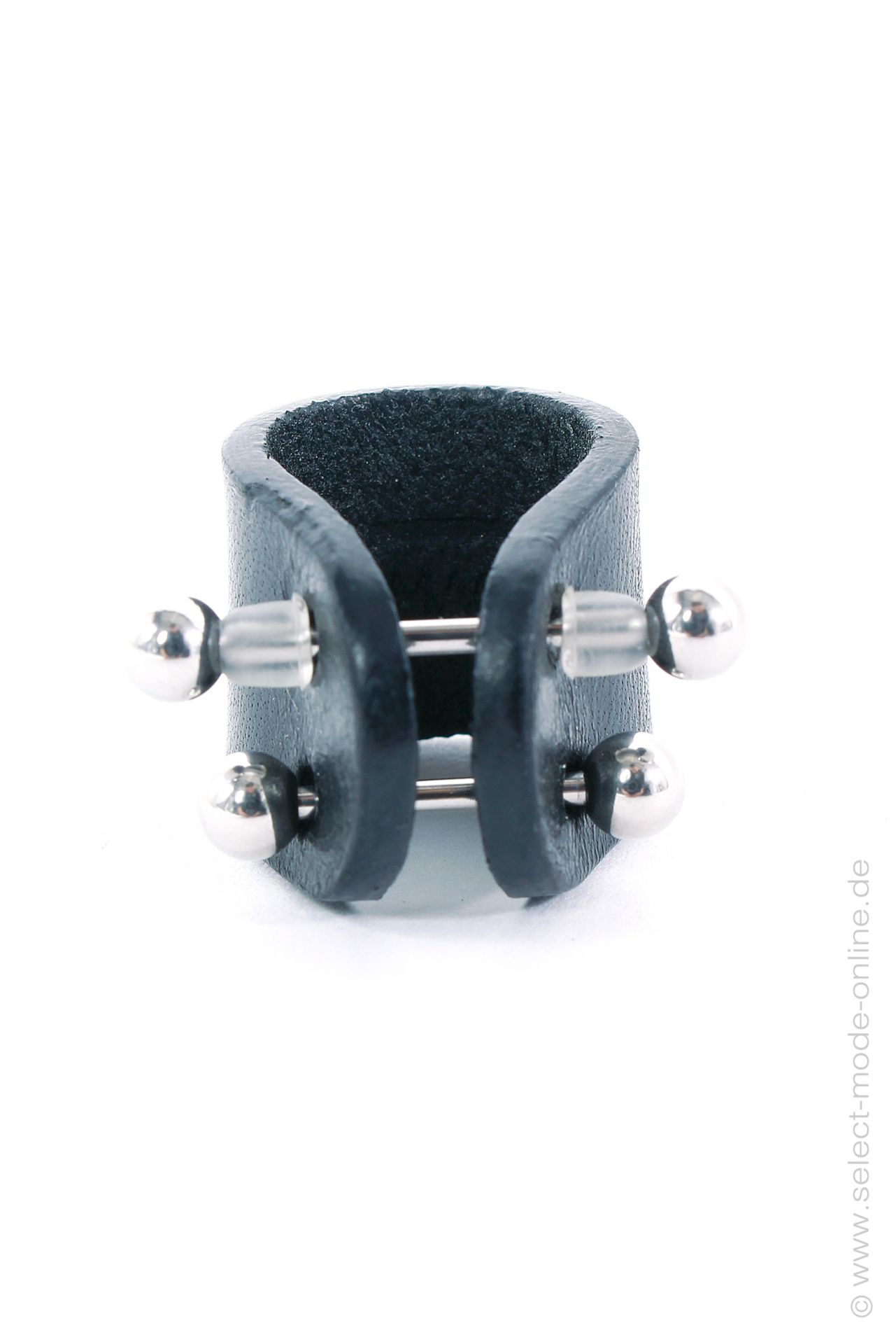 Skin Machine Leather ring - ThruSkin2 Piercing Ring - black I SELECT ...