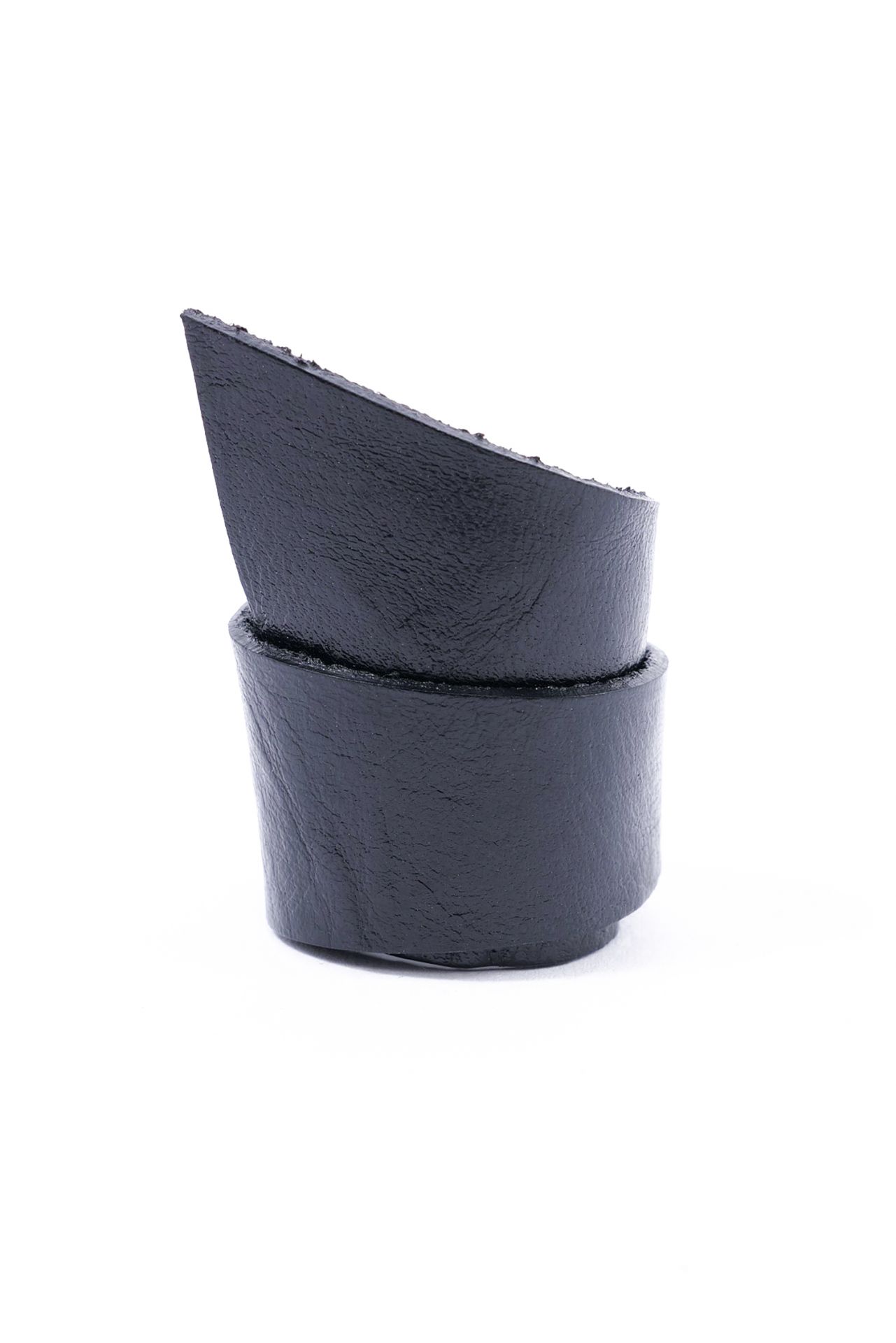 Skin Machine Leather ring - Obtuse Ring - black I SELECT mode online