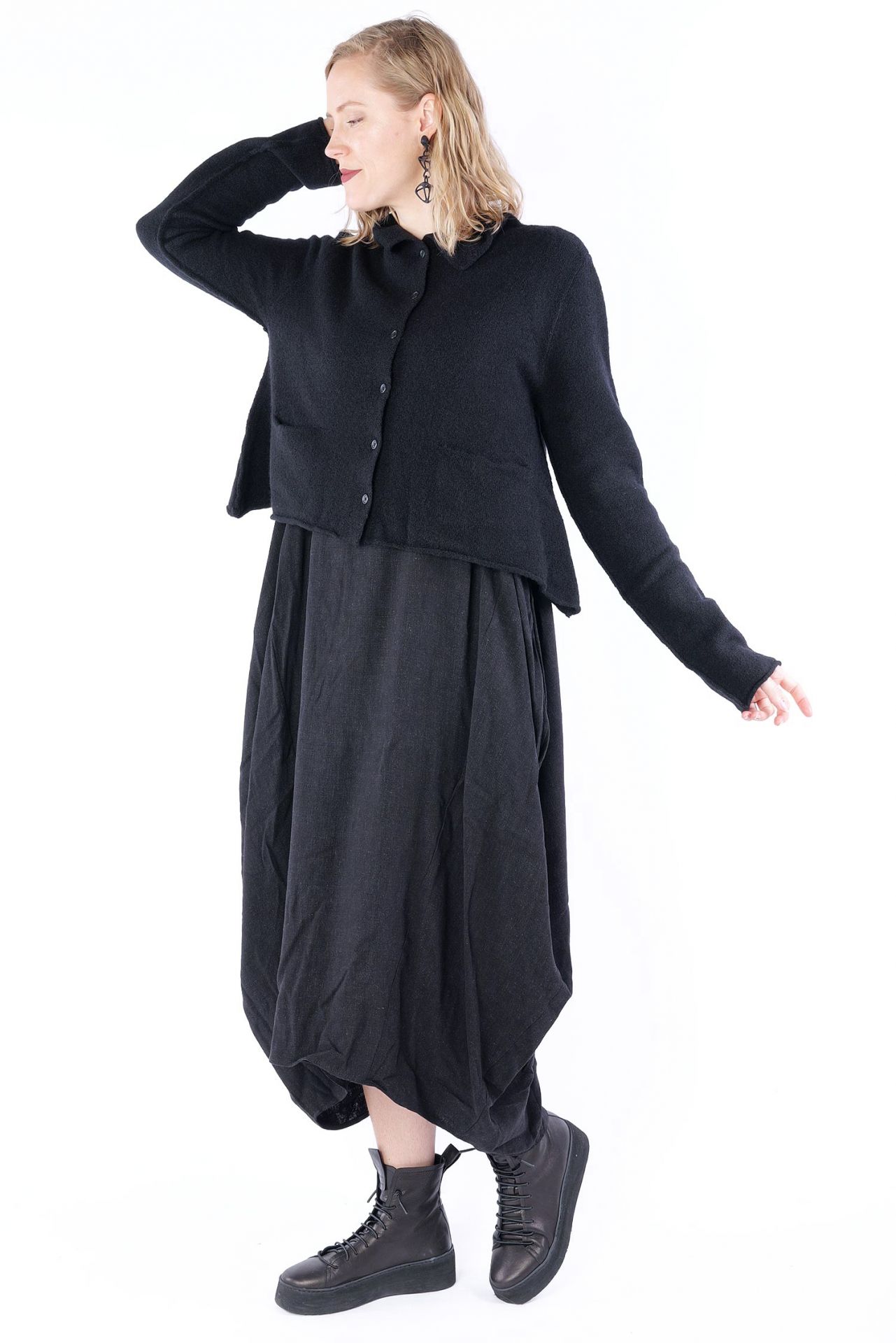 Rundholz Black Label Short knit jacket - Black - 2253327102